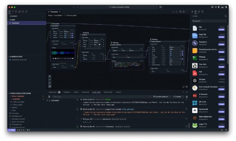 OOMOL – 代码编辑器 - 盘友圈